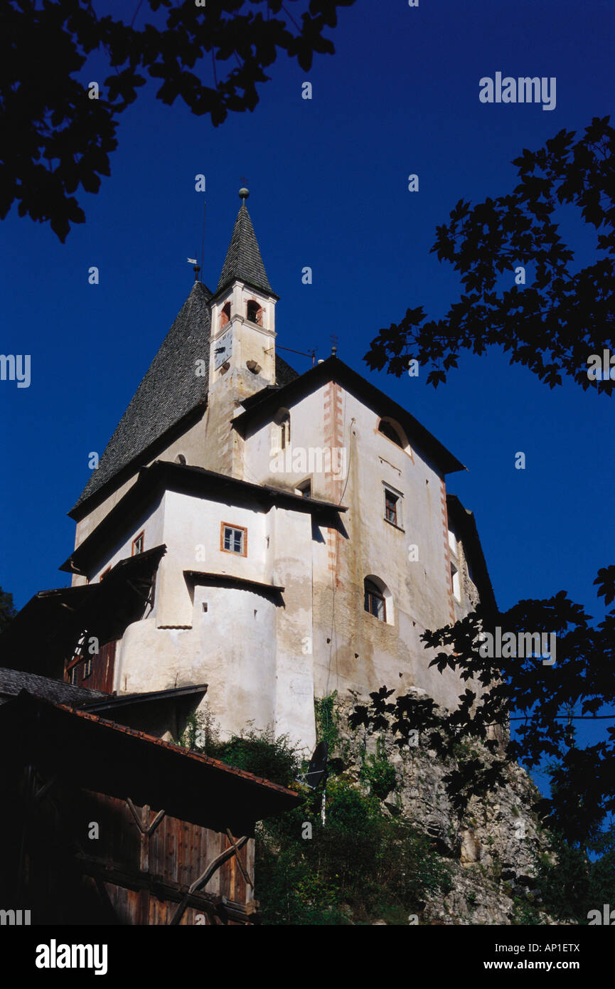 Pilgrim's chapel St. Romedio, Valle del Non, Trentino, Italy Stock ...