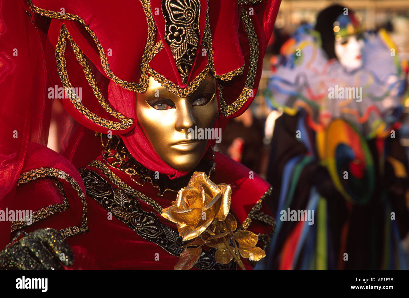 Venice carnival figure Italy Stock Photo - Alamy