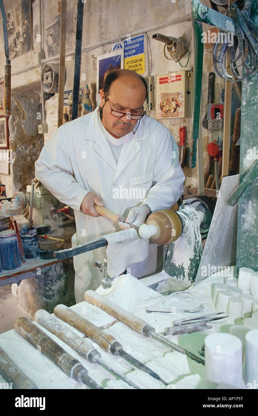 Alabaster factory Rossi, Volterra, Tuscany, Italy Stock Photo - Alamy