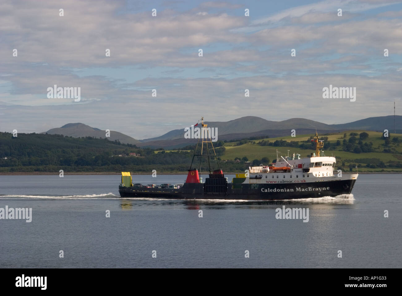 Calmac Ferry on the River Clyde Stock Photo - Alamy