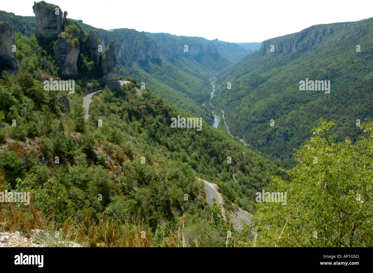 Gorges du Tarn Cirque Des Baumes River Tarn France Stock Photo - Alamy