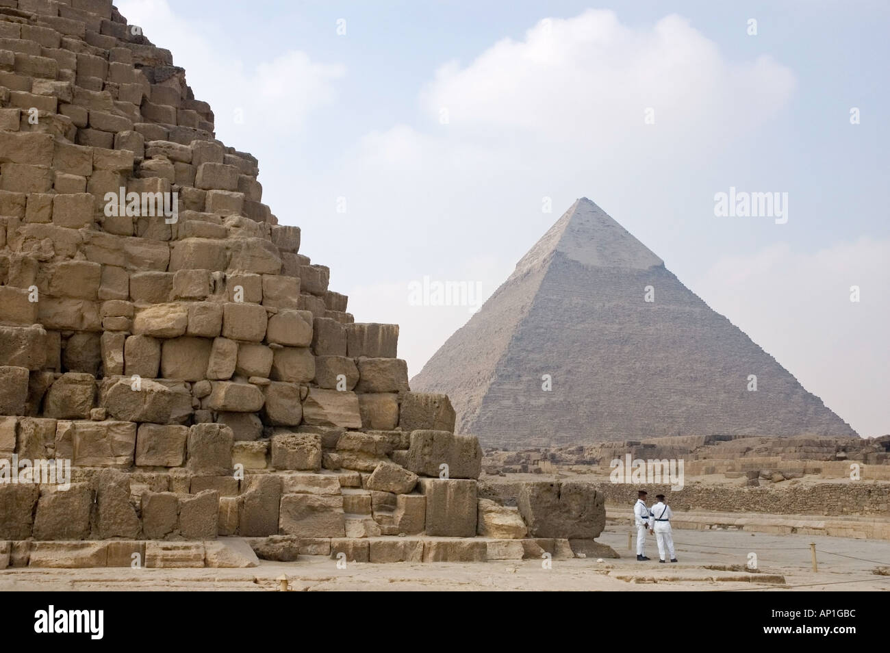 Egyptian pyramids Giza Cairo Egypt Middle East DSC 4058 Stock Photo - Alamy