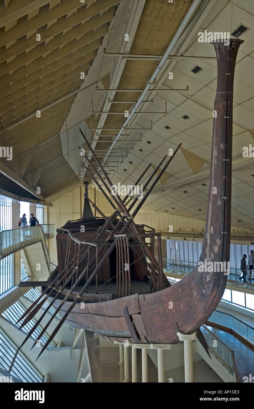 Pharaohs boat Egyptian pyramids Giza Cairo Egypt Middle East DSC 4083 ...