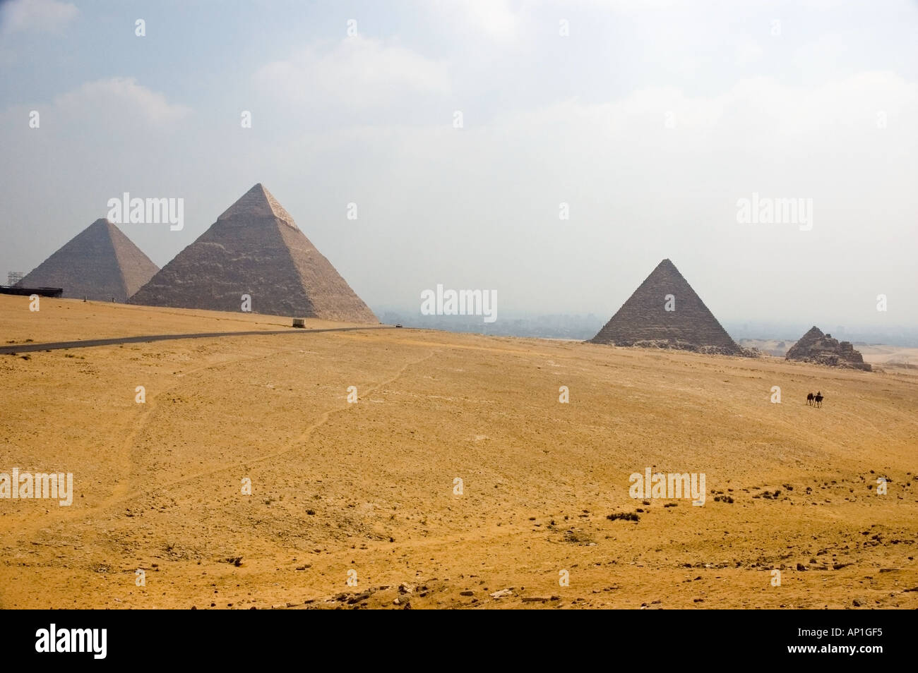 Egyptian pyramids Giza Cairo Egypt Middle East DSC 4095 Stock Photo - Alamy