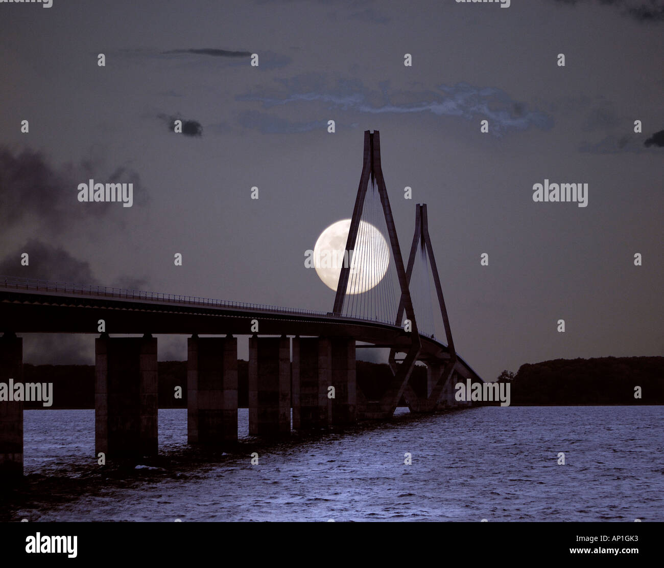 Denmark bridge between Falster and sealand Stock Photo - Alamy