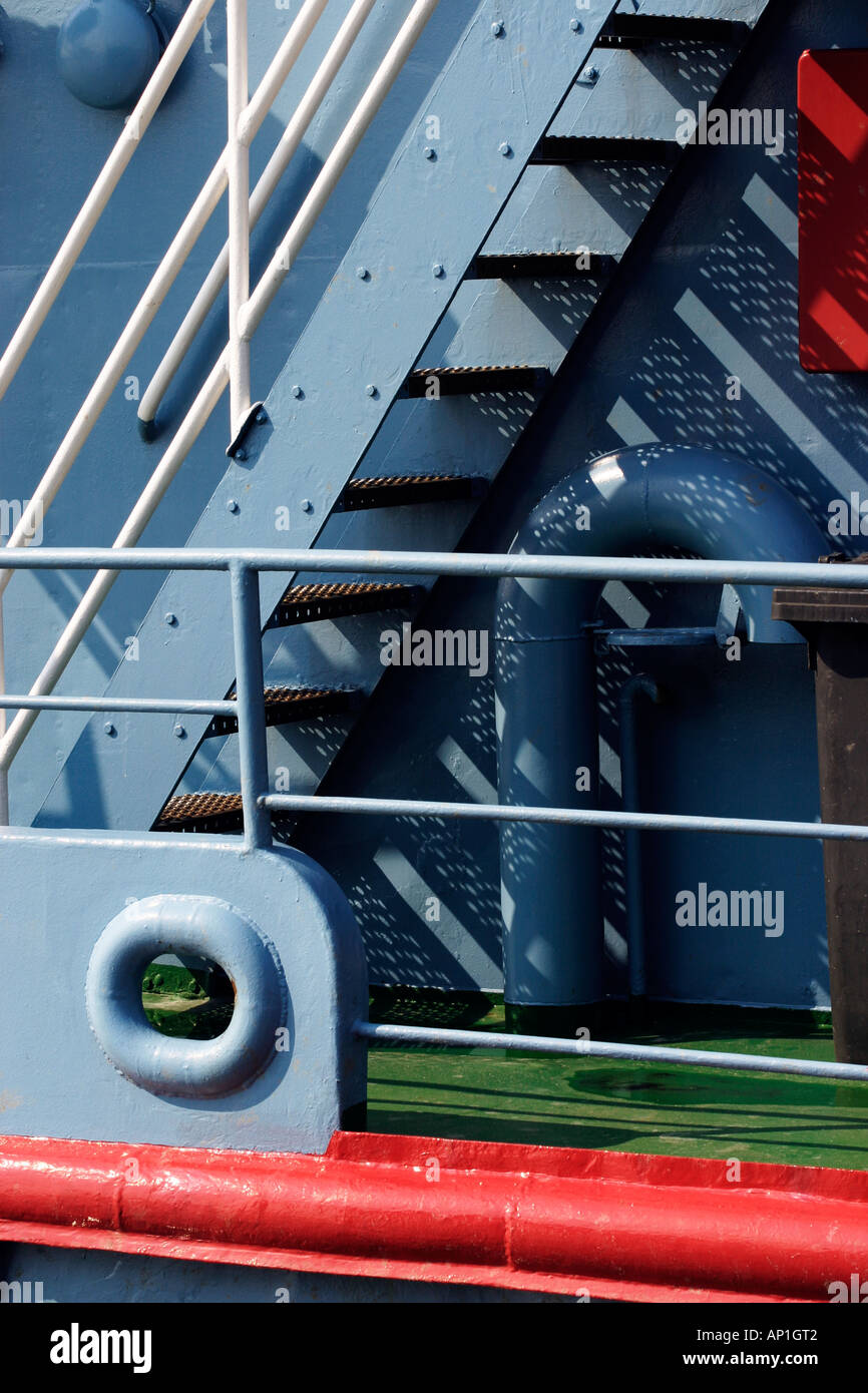 Stairs on a ship Stock Photo - Alamy