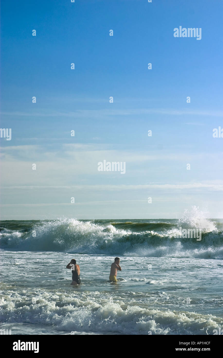 Beach bathing Denmark The Danish West Coast Stock Photo - Alamy