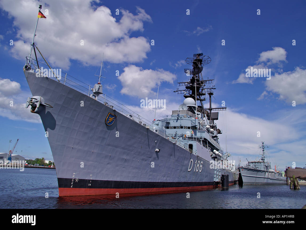 Military ship Moelders (now museum ship in Wilhelmshaven, germany Stock ...