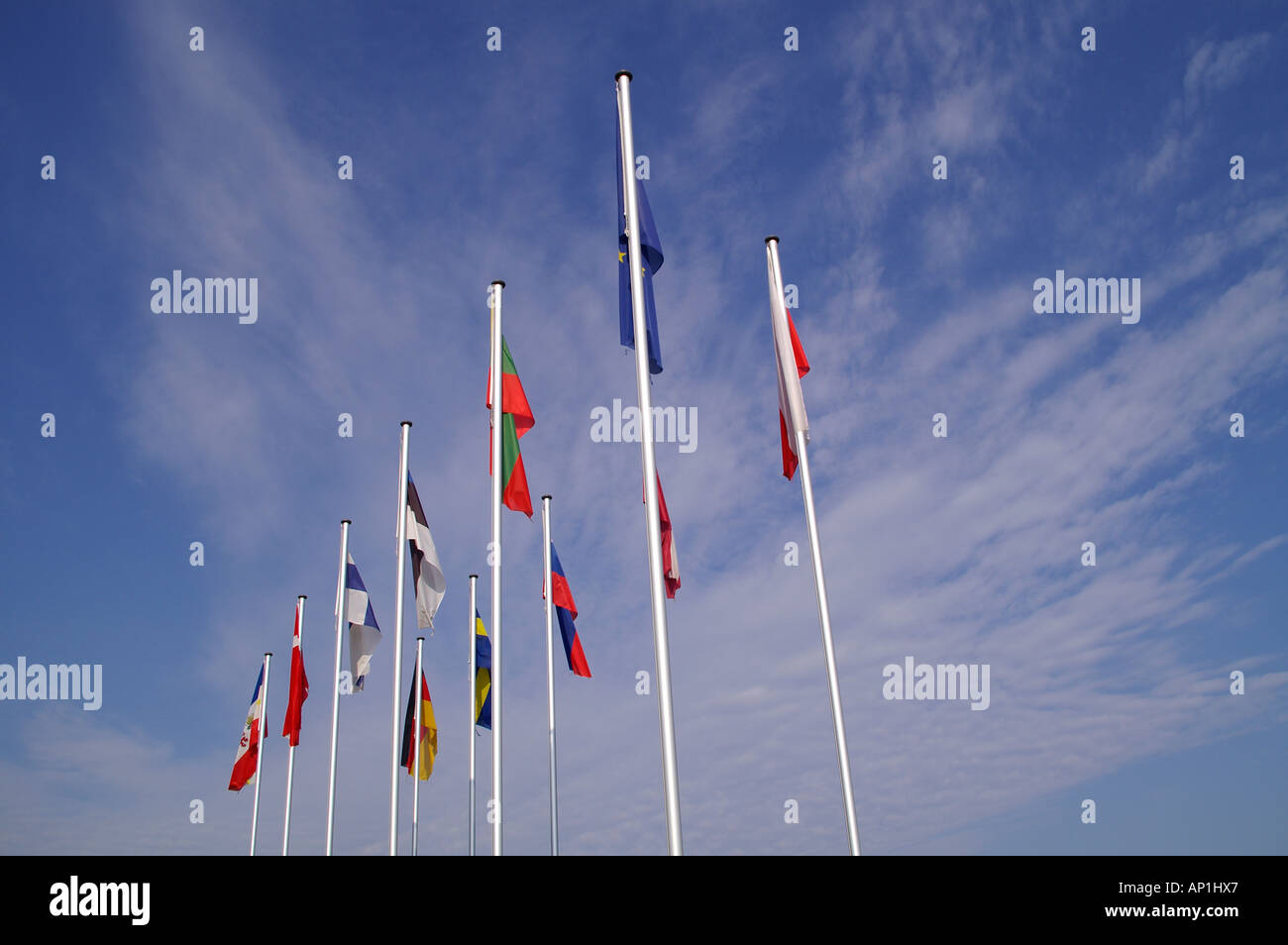 European flags hi-res stock photography and images - Alamy