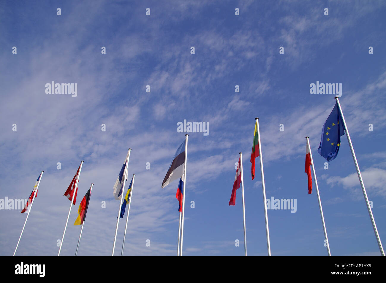 European flags hi-res stock photography and images - Alamy