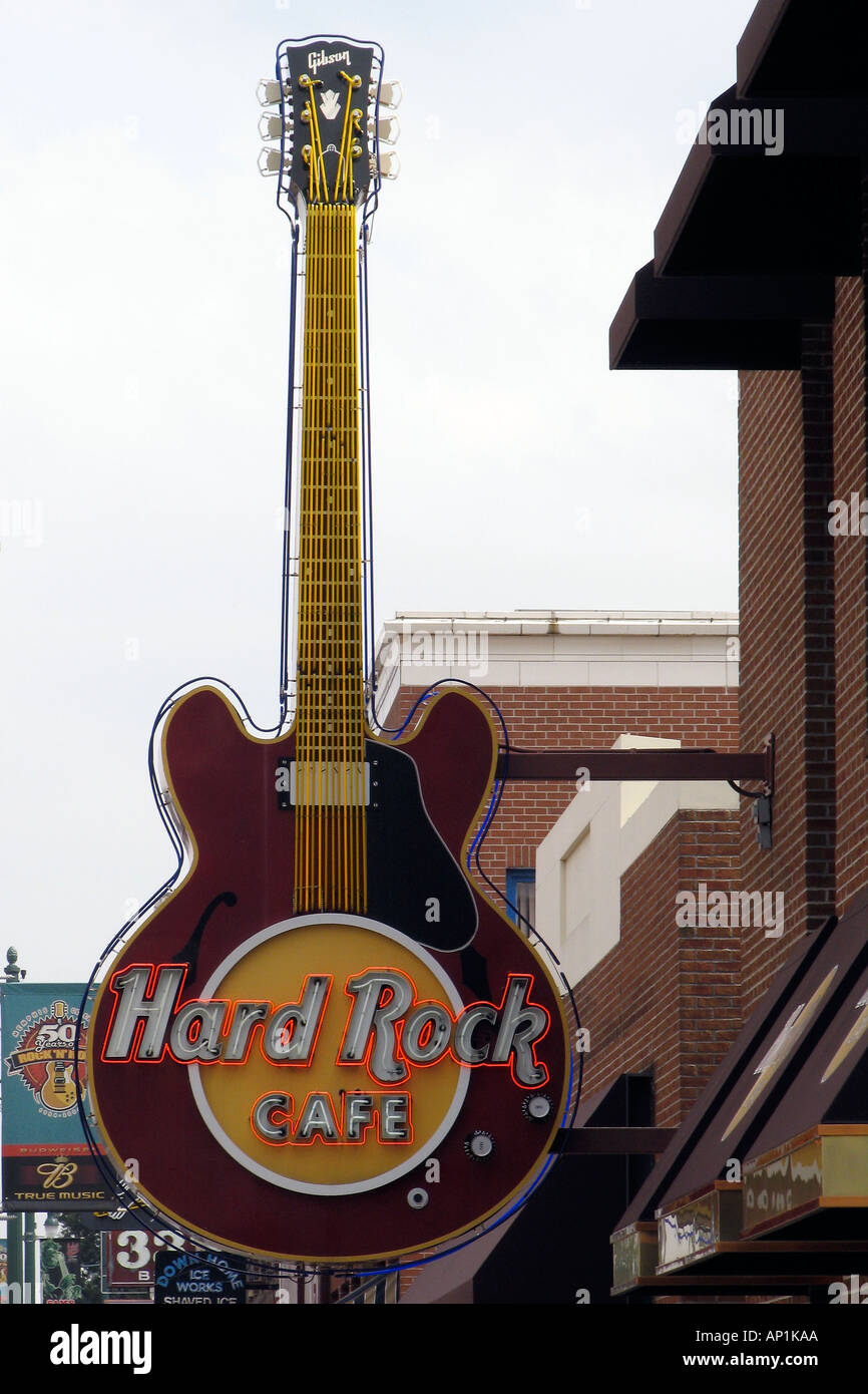 Hard rock cafe guitar logo hi-res stock photography and images - Alamy