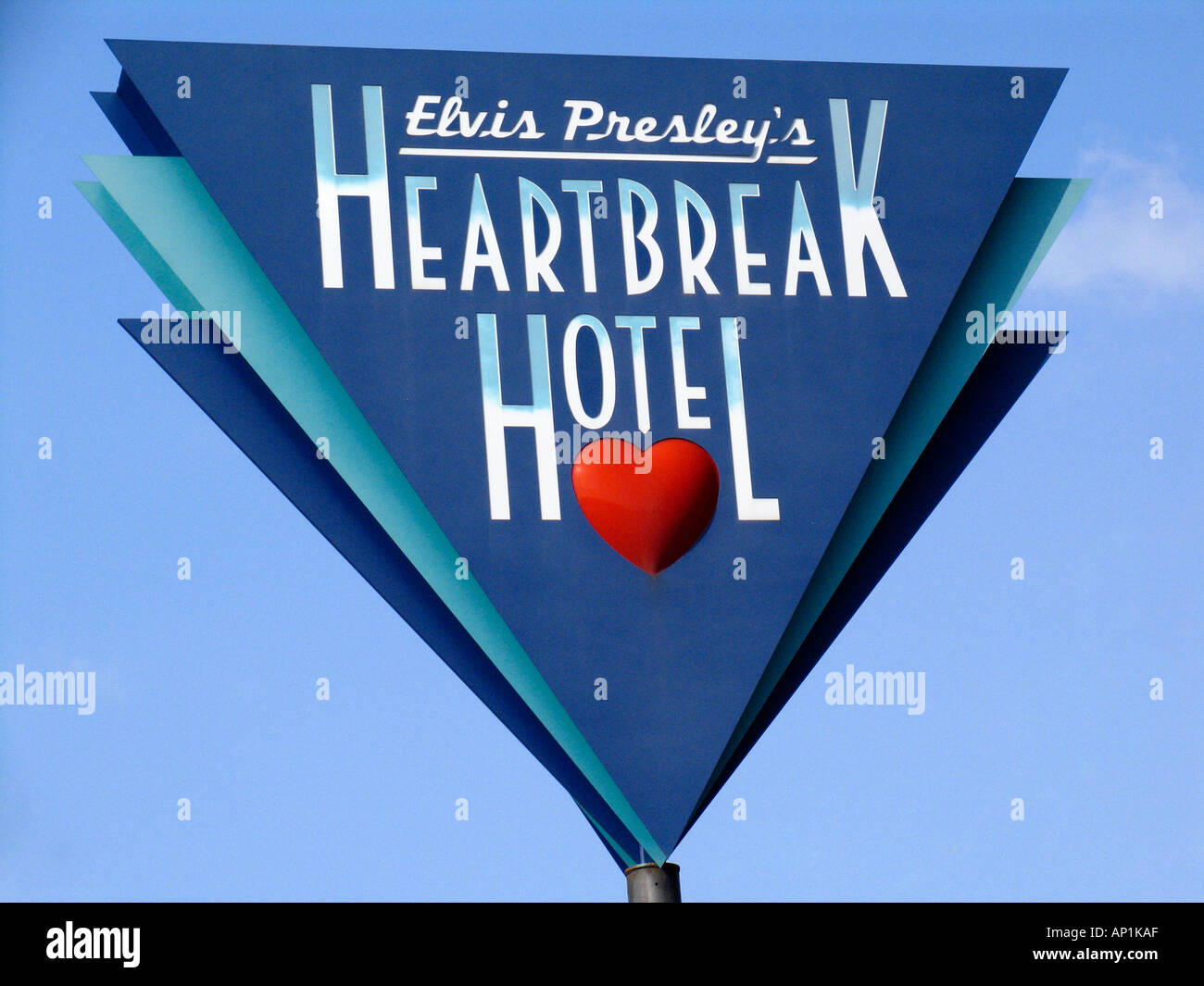 Elvis Presleys Heartbreak Hotel sign Memphis USA Stock Photo - Alamy