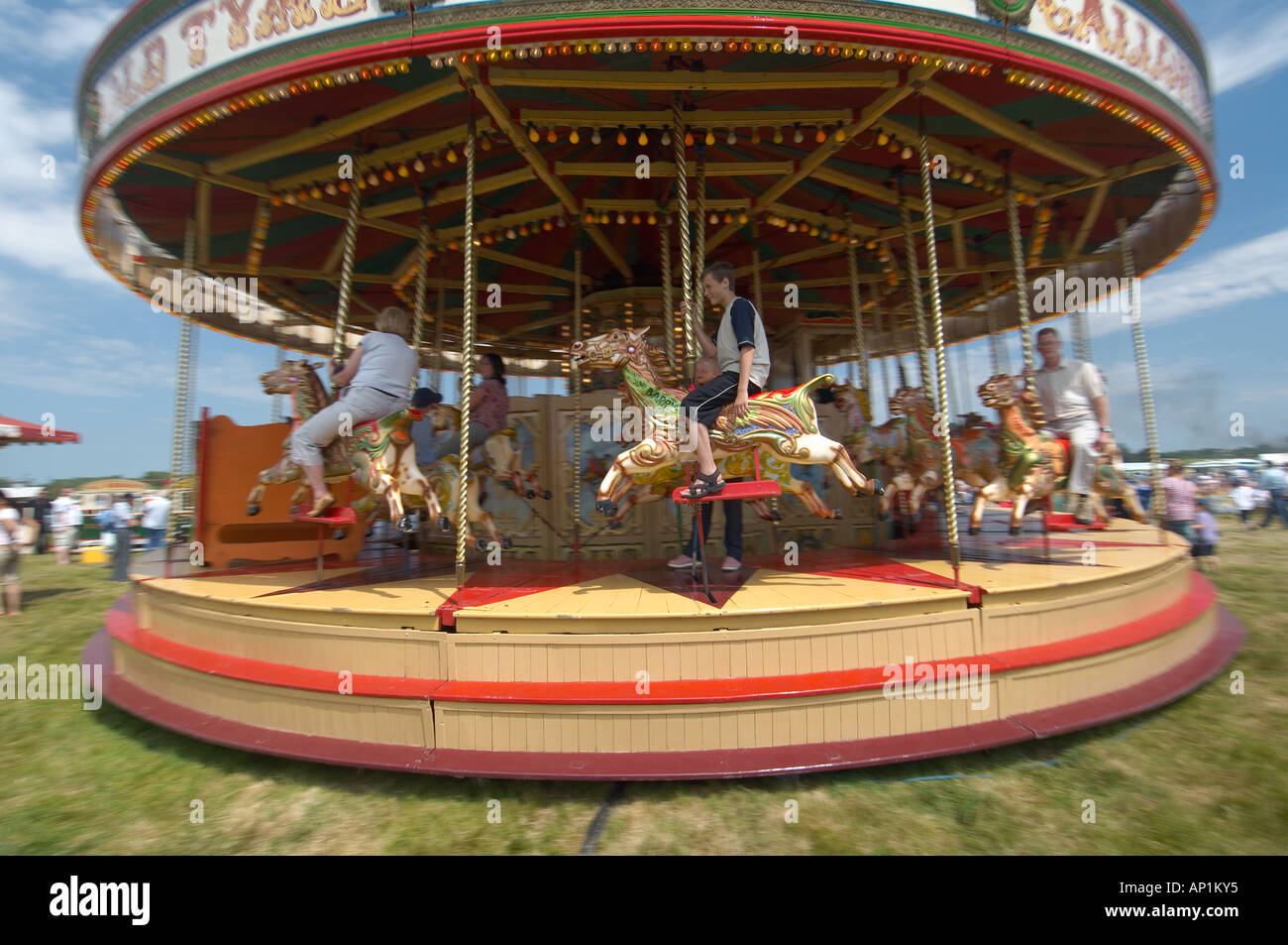 Elderly on a fairground ride hi-res stock photography and images - Alamy