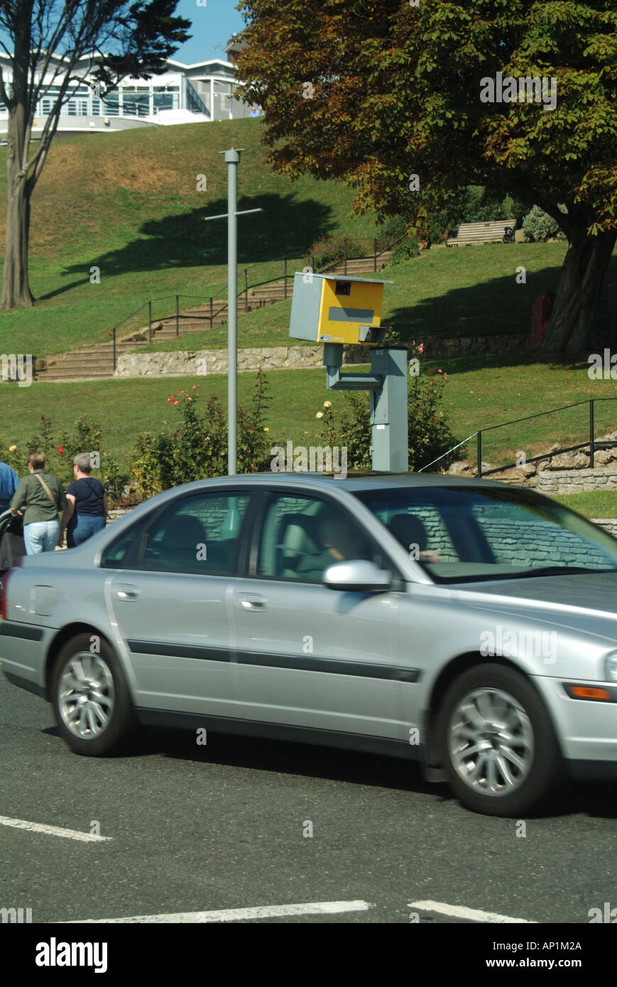 Southend on Sea seafront car passing Gatso camera Stock Photo - Alamy