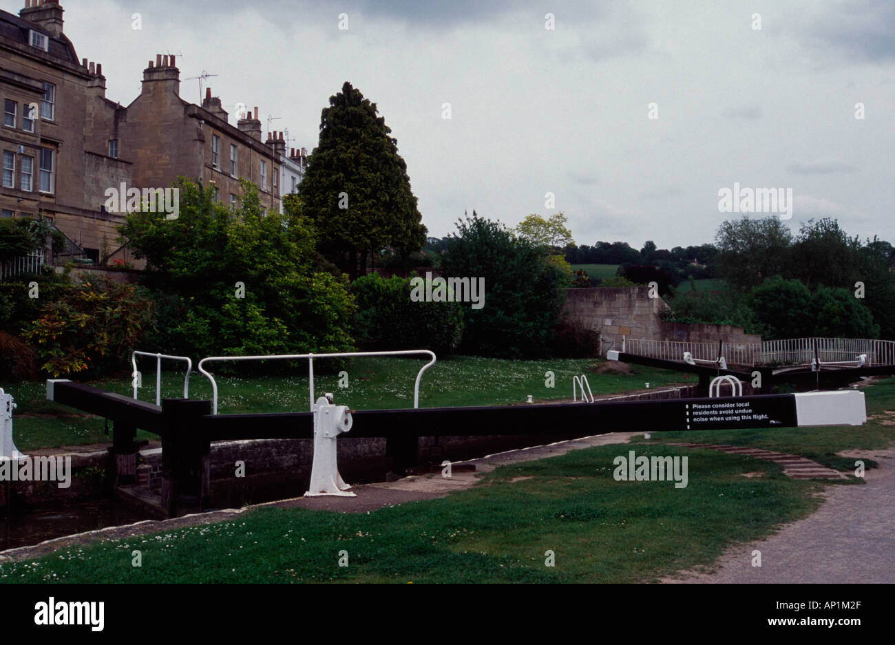 Lock 13 Widcombe Flight, Kennet and Avon Canal, Bath Spa, Somerset ...