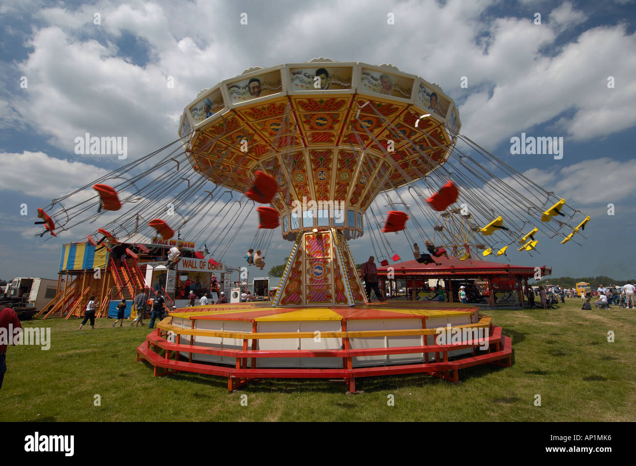 Old fashioned fairground swing hi-res stock photography and images - Alamy