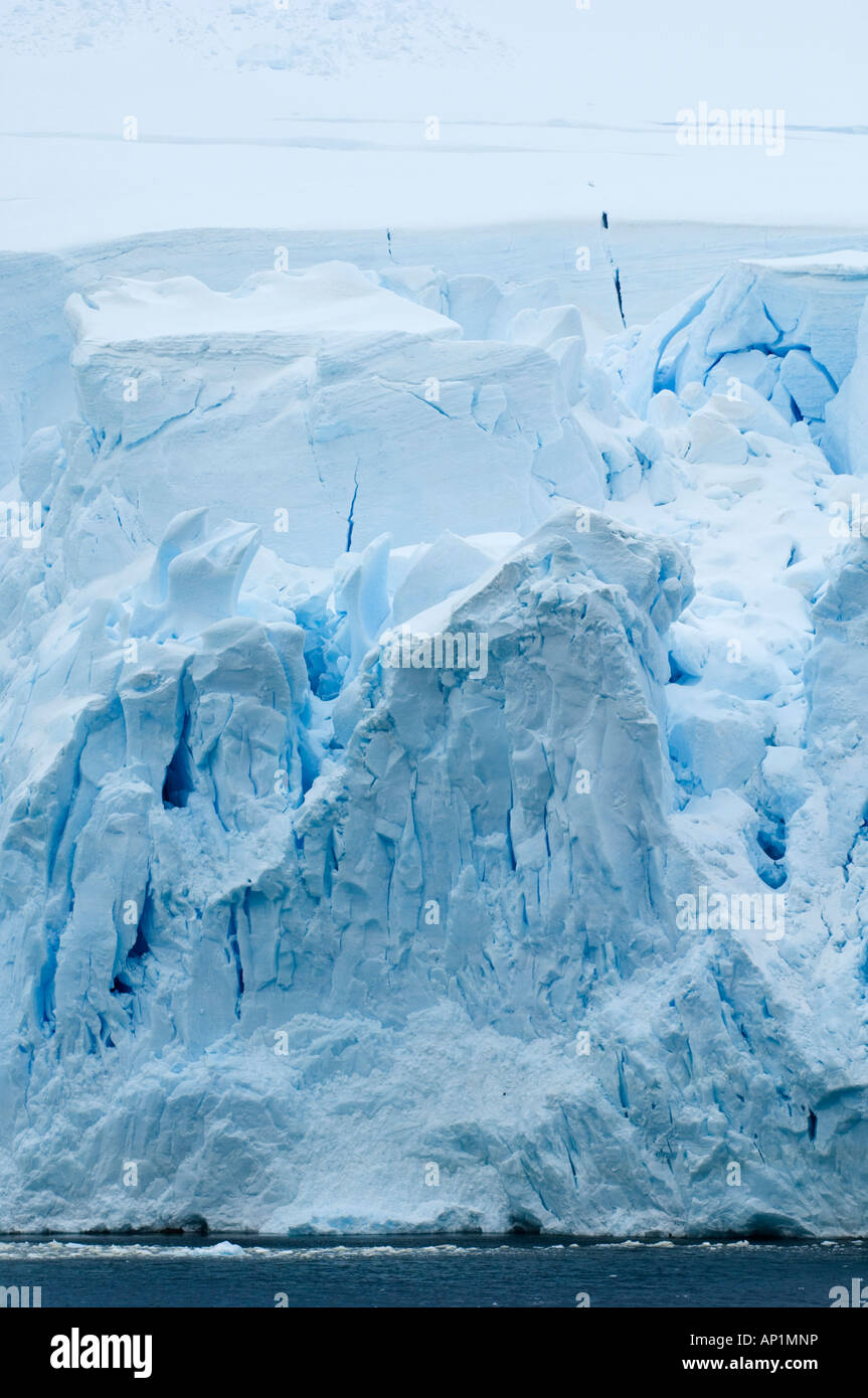 Ice cliff Lemaire Channel Antarctic Peninsula Antarctica Stock Photo ...