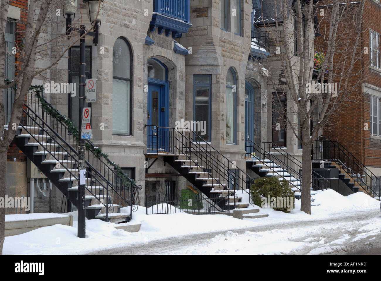 Blue Doors, Ghetto McGill, Montreal, Quebec, Canada Stock Photo - Alamy