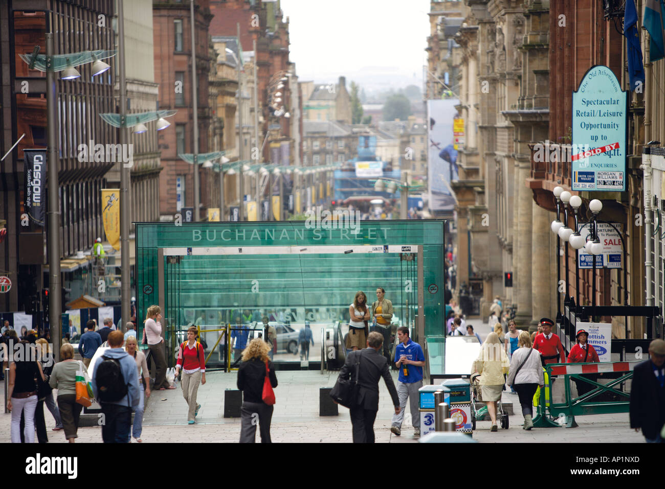 Buchanan Street Metro Glasgow City Centre Scotland UK Stock Photo - Alamy