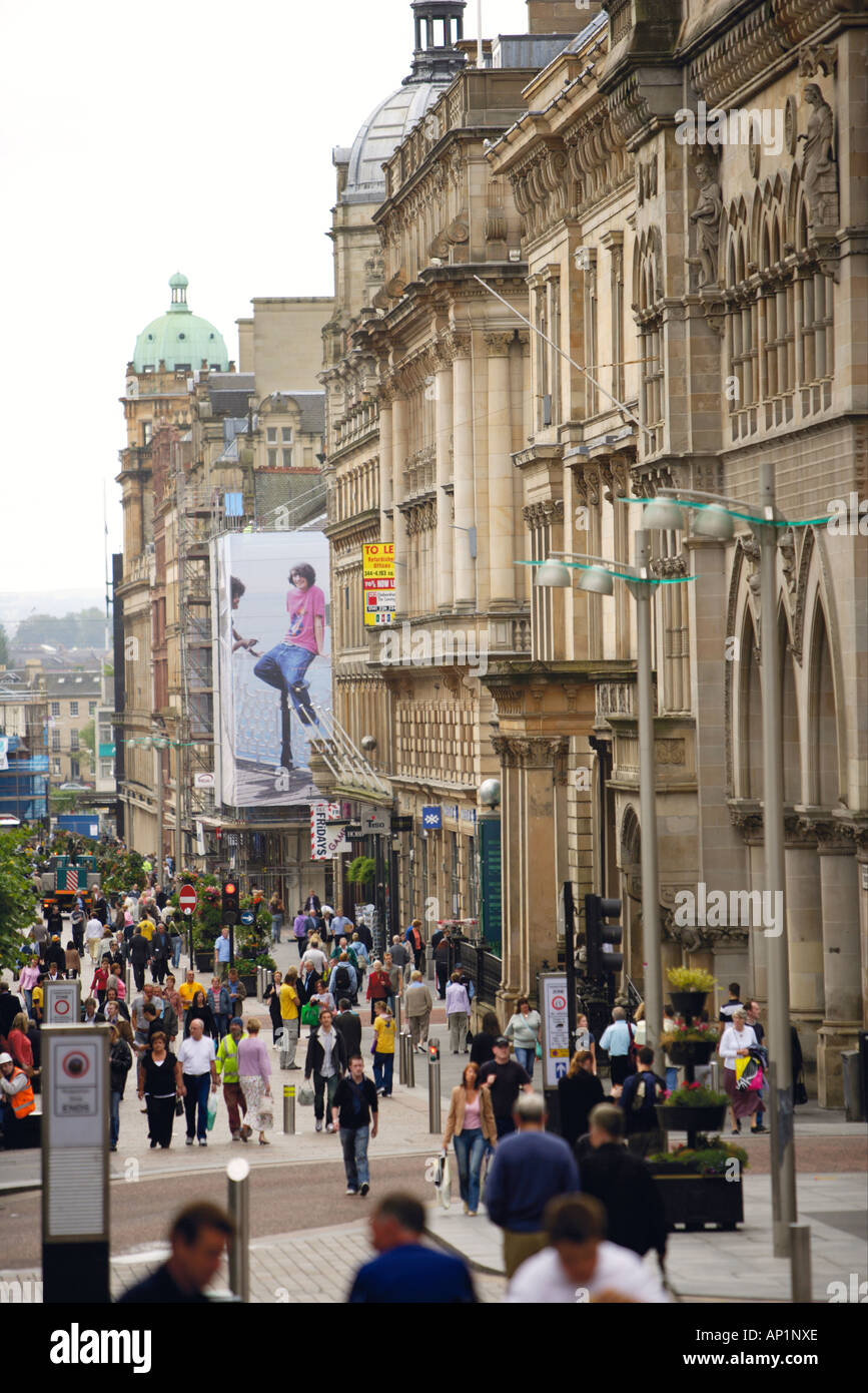 Busy Buchanon Street Glasgow Scotland UK Stock Photo - Alamy