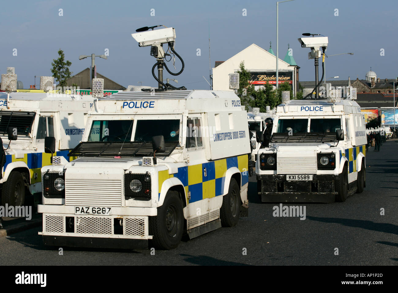 Psni police armoured landrover hi-res stock photography and images - Alamy