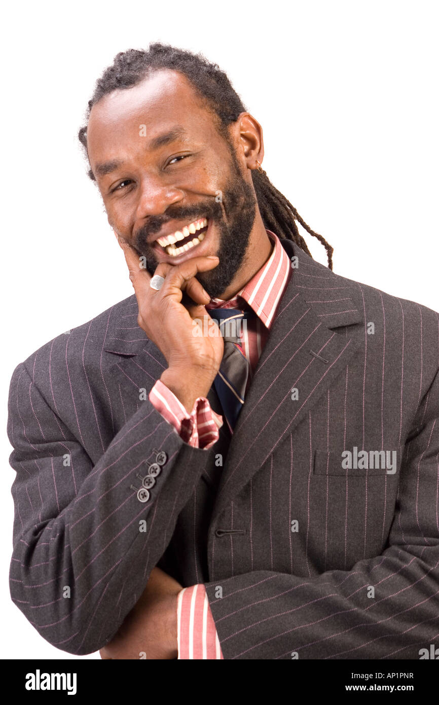 Handsome black african man Cut Out Stock Images & Pictures - Alamy