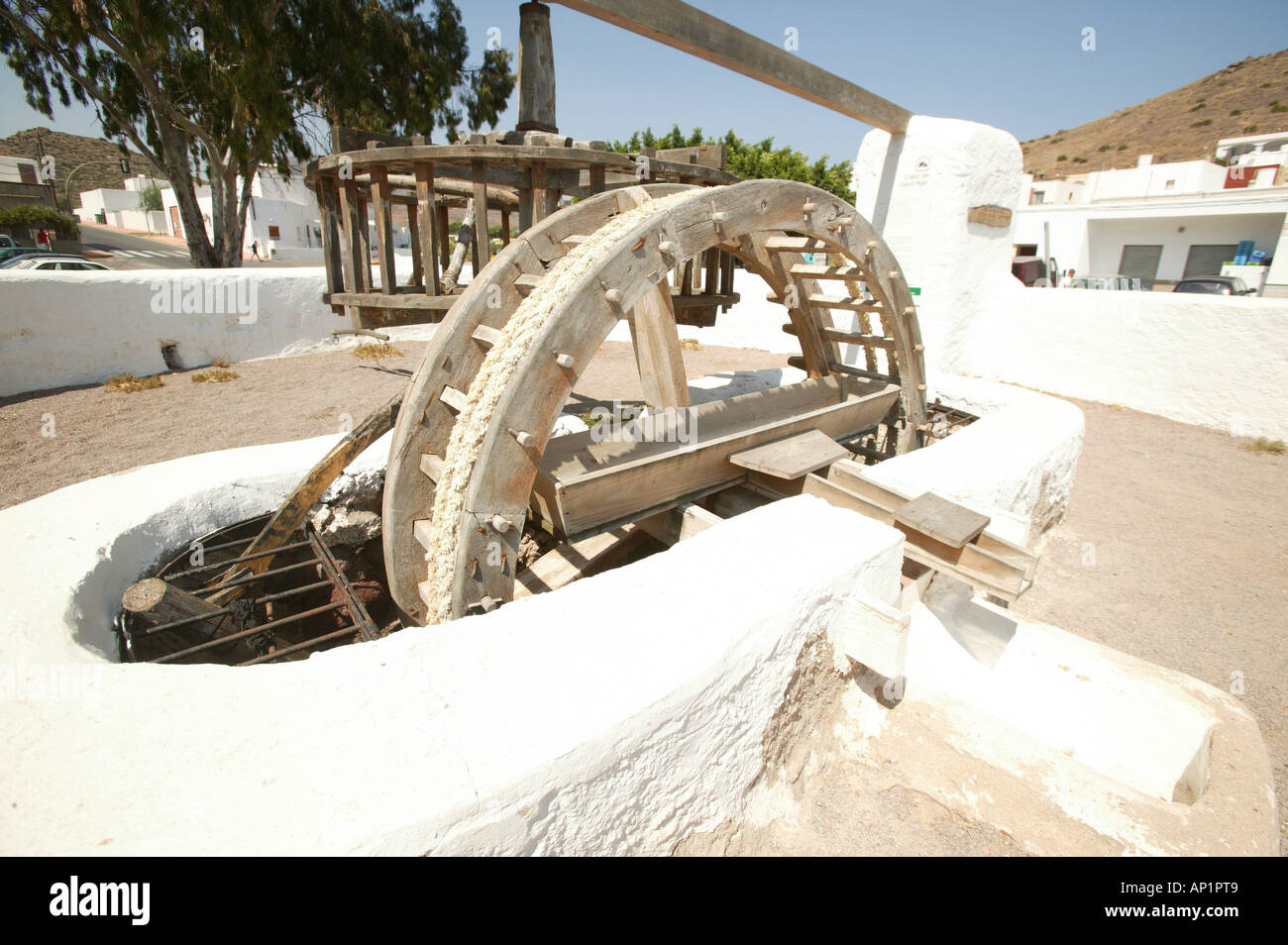 waterwheel in tow of Almería, Andalusia, Spain, house, Spain, Almeria ...