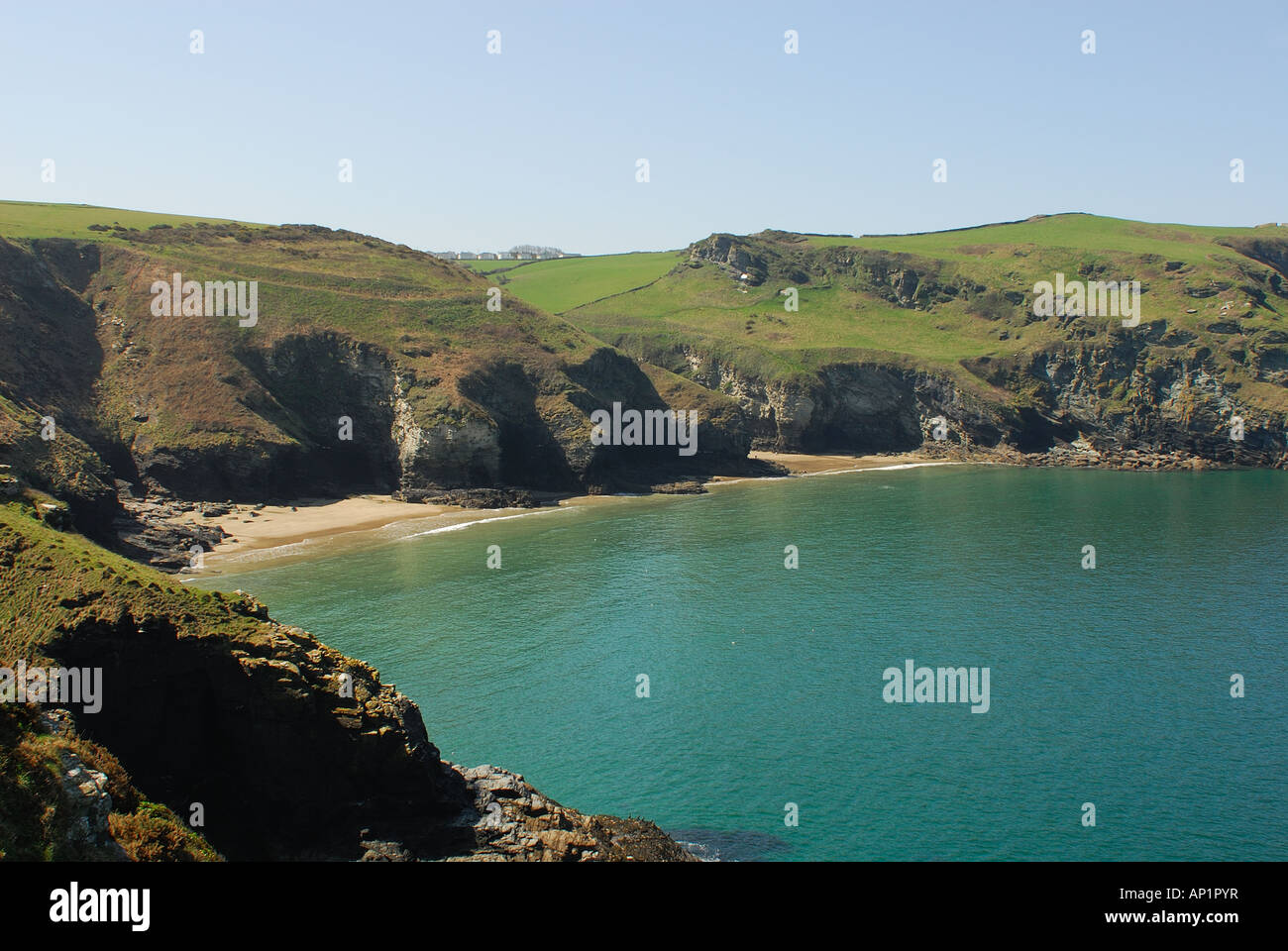 Benoath Cove, Trethevey, Cornwall, UK Stock Photo - Alamy