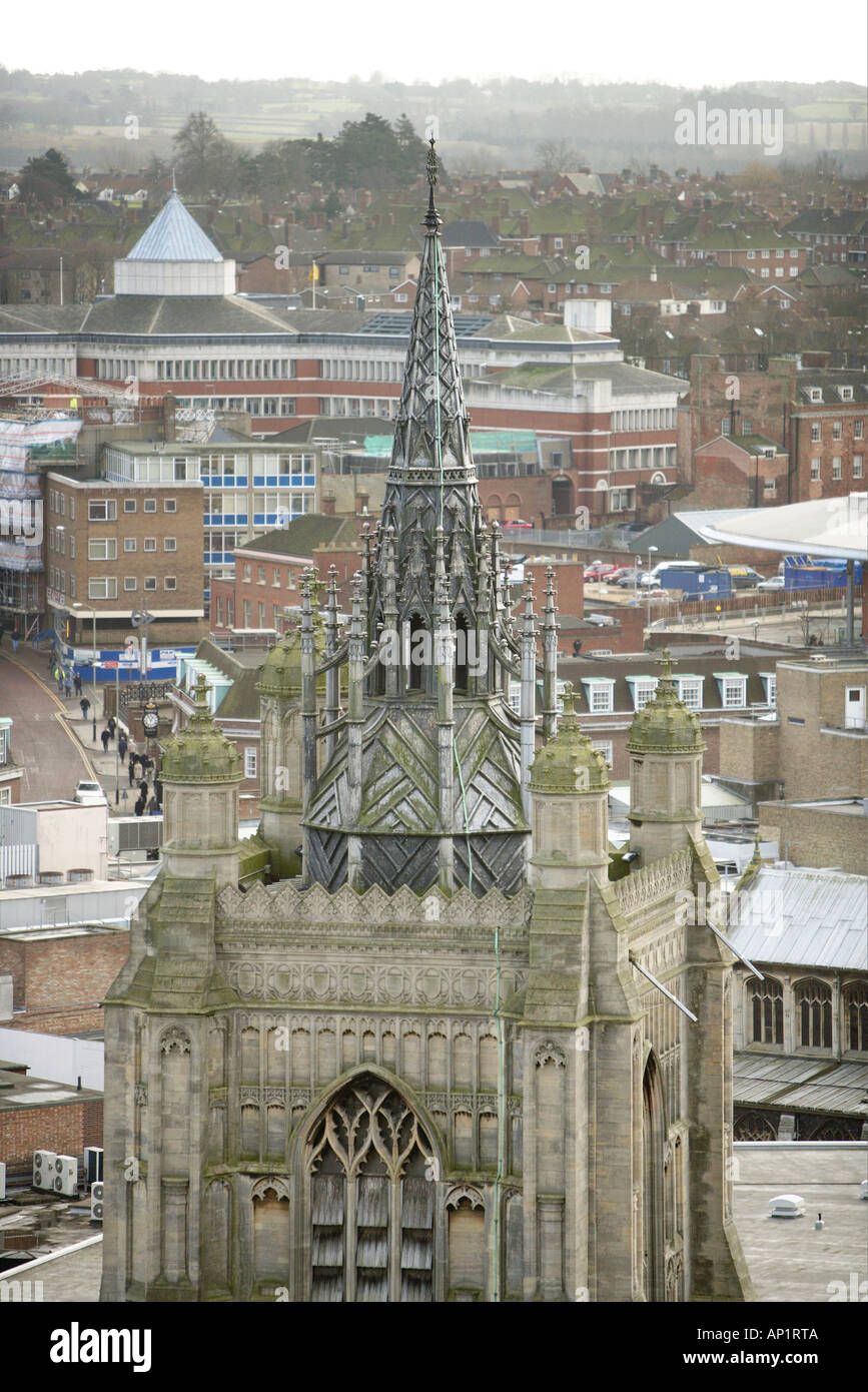 Aerial View Of St Peter Mancroft Church Norwich Norfolk UK Stock Photo ...