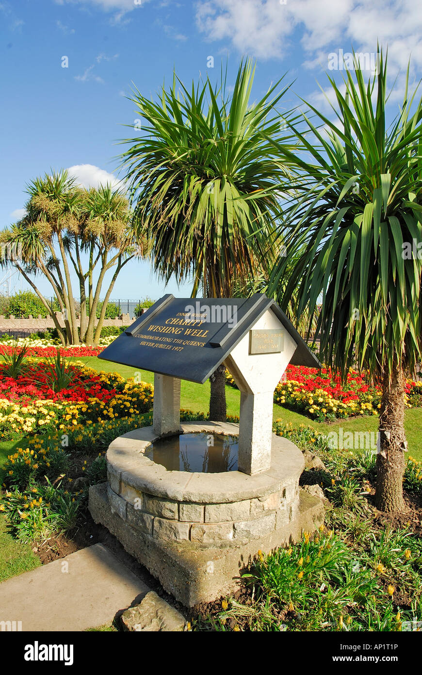 Charity Wishing Well, Clacton Gardens, Essex, UK Stock Photo - Alamy