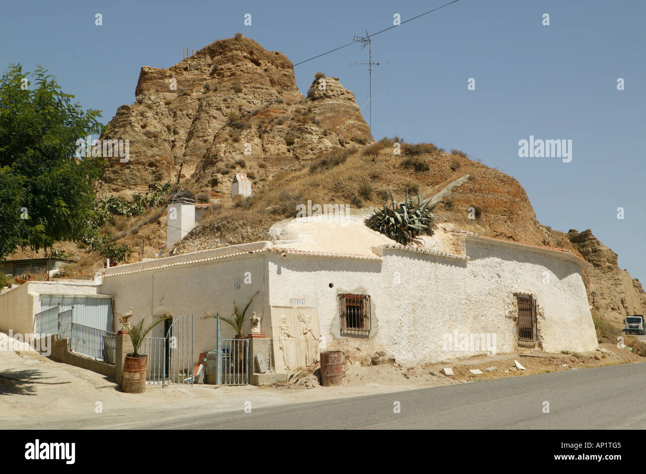 cave in Purullena, Granada, Andalusia, Spain, Europe, European, house ...