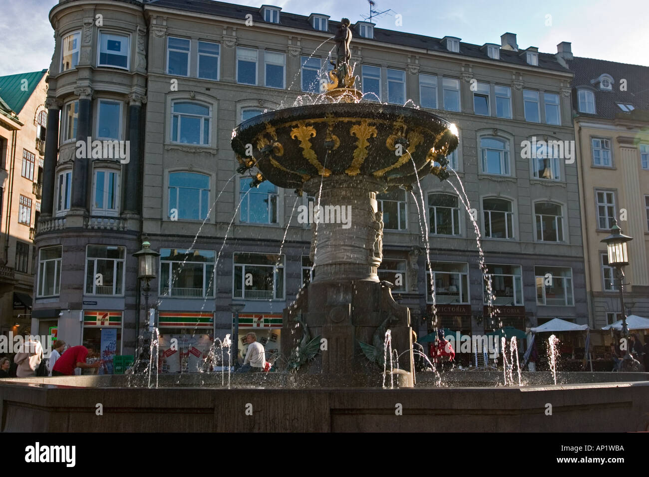 Fountain of Charity, Gammel Torv, the Old Square, Copenhagen, Denmark ...