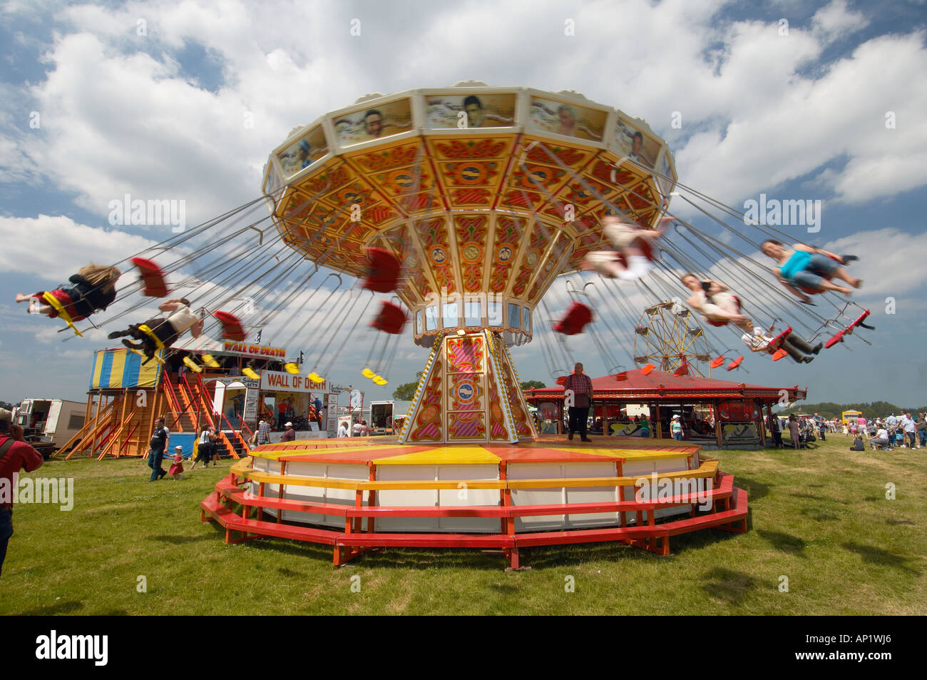 Fun fair roundabout Stock Photo - Alamy