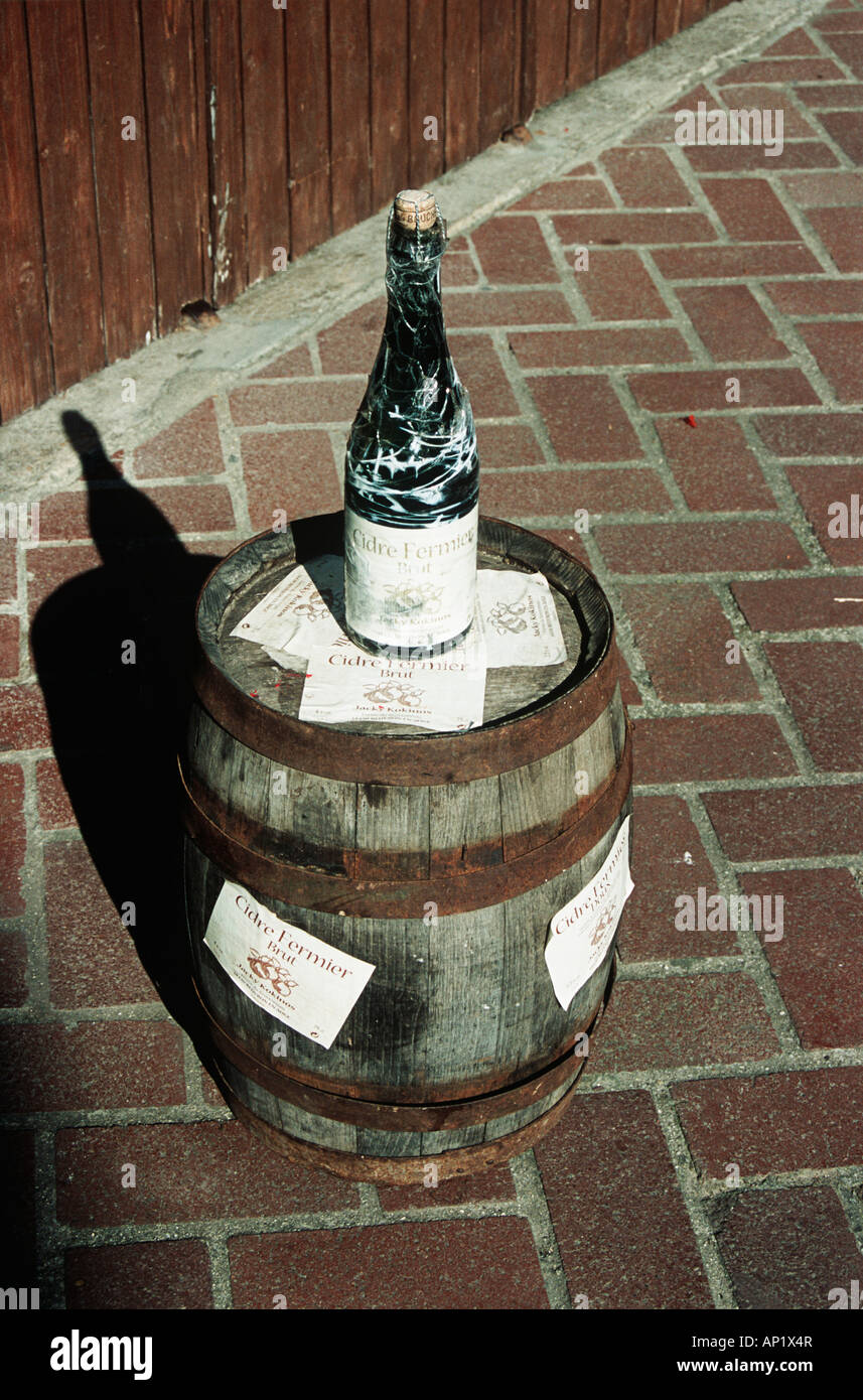 Normandy cider barrel hi-res stock photography and images - Alamy