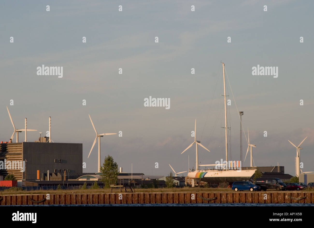 Wind turbines Copenhagen Denmark Stock Photo - Alamy