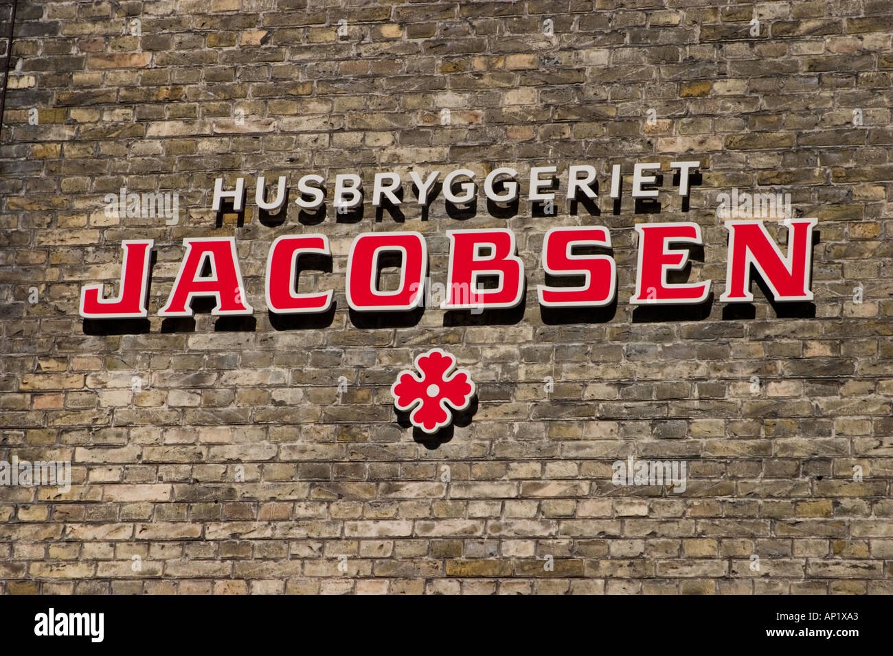 Jacobsen Brewery sign outside Carlsberg Visitor Center Copenhagen ...