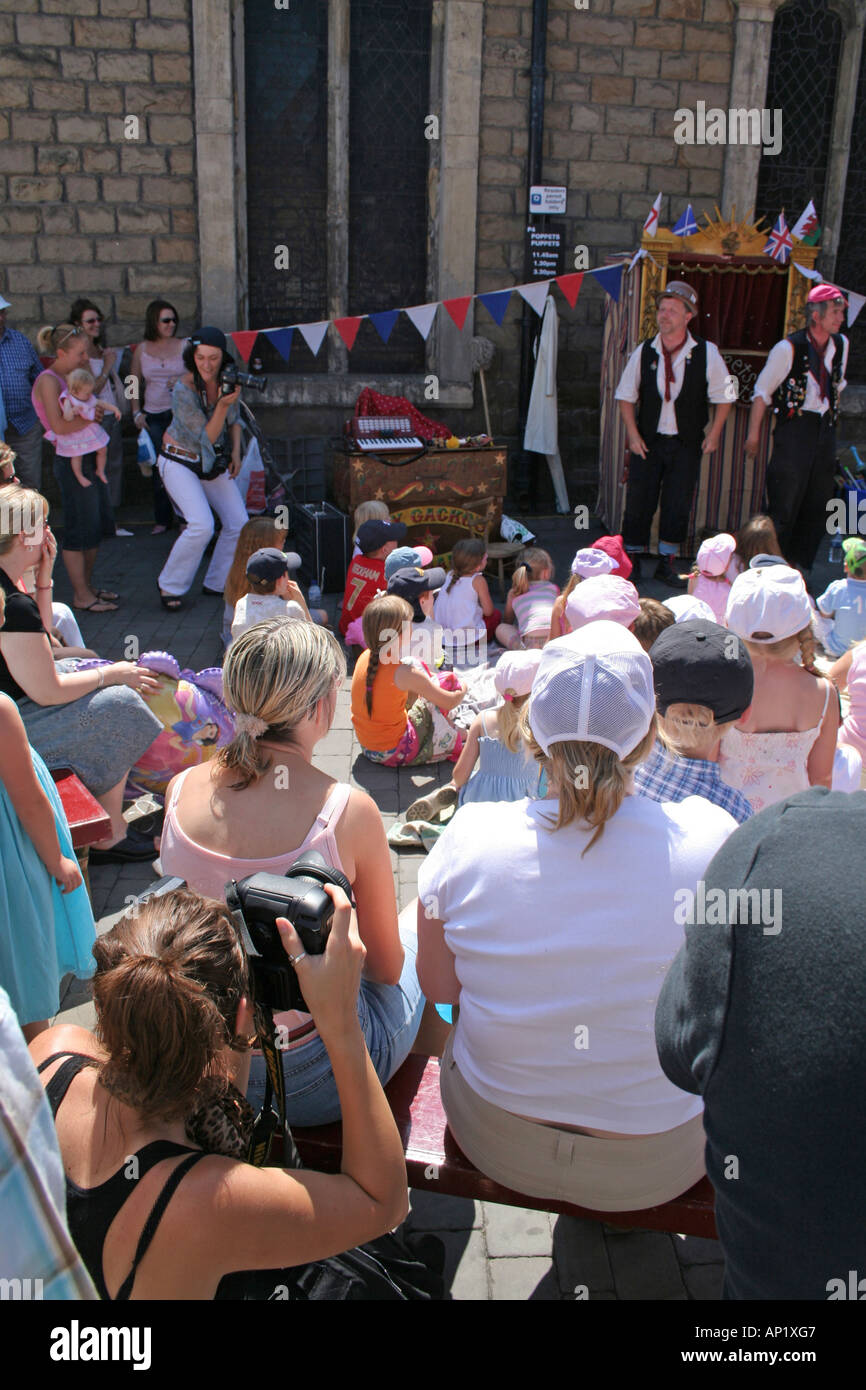 Comedy duo act being photographed by press hi-res stock photography and ...