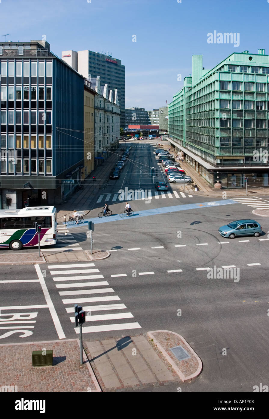 Intersection of Trommesalen and Vesterbrogade Streets Copenhagen ...