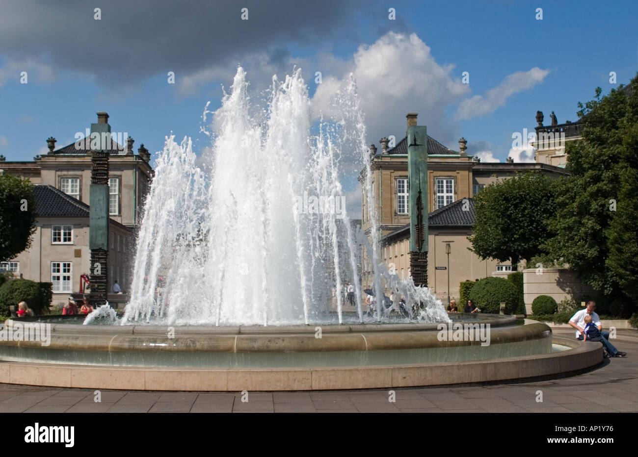 Fountain at Larsens Plads Copenhagen Denmark Stock Photo - Alamy