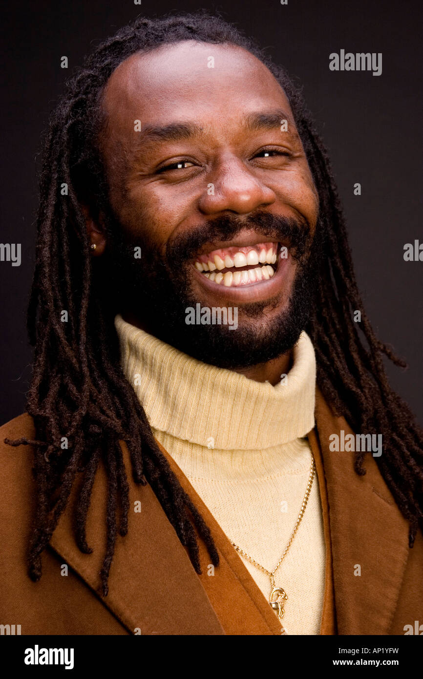 Black Model in pose Stock Photo - Alamy