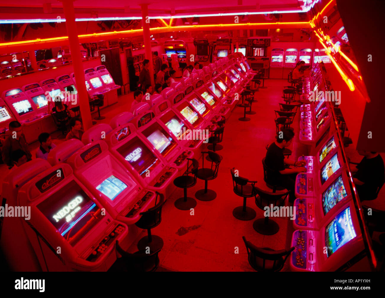 Neon video game arcade china hi-res stock photography and images - Alamy