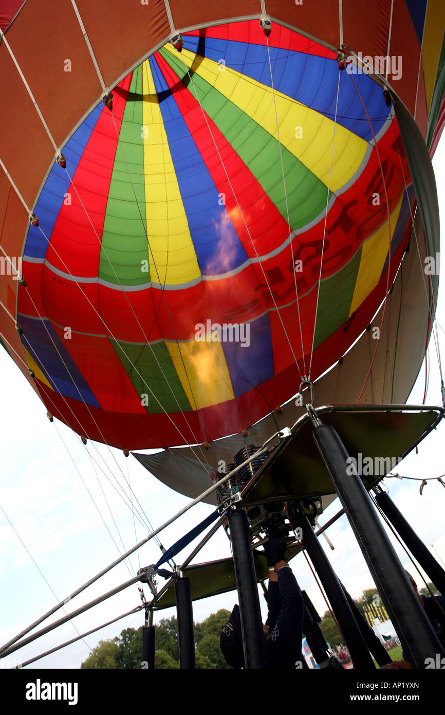 The inside of a Hot Air Balloon Stock Photo - Alamy