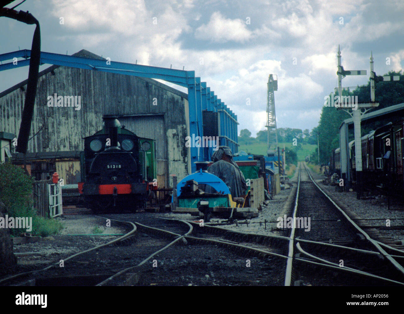 Embsay station on the Embsay and Bolton Abbey Steam Railway North ...