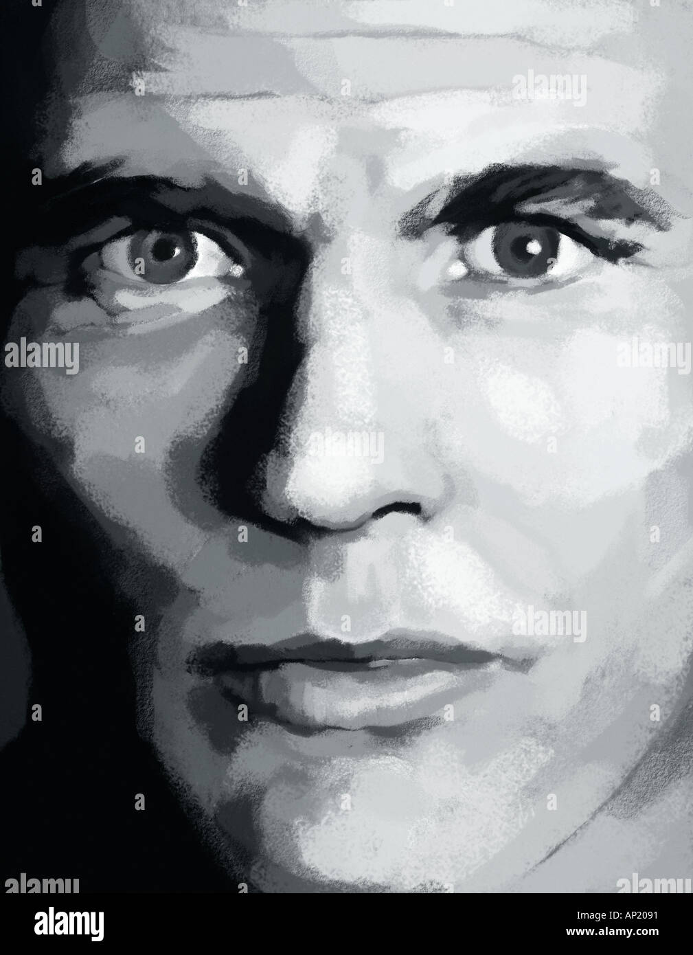 Man staring at painting hi-res stock photography and images - Alamy