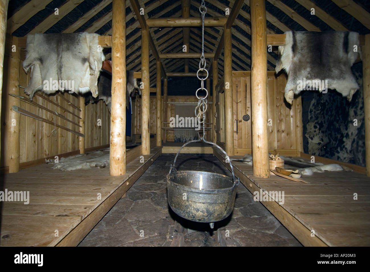Viking longhouse interior hi-res stock photography and images - Alamy