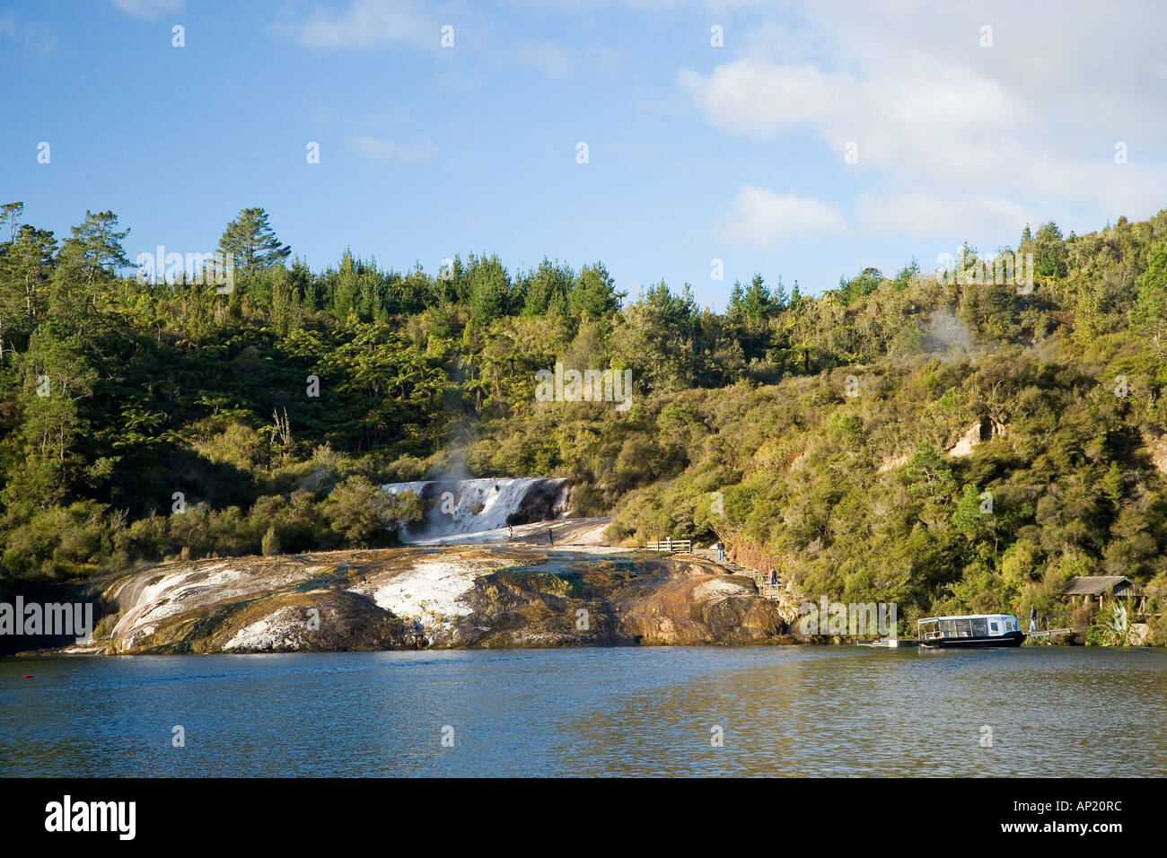 Lake Ohakuri and Thermal Terraces Orakei Korako Thermal Area between ...