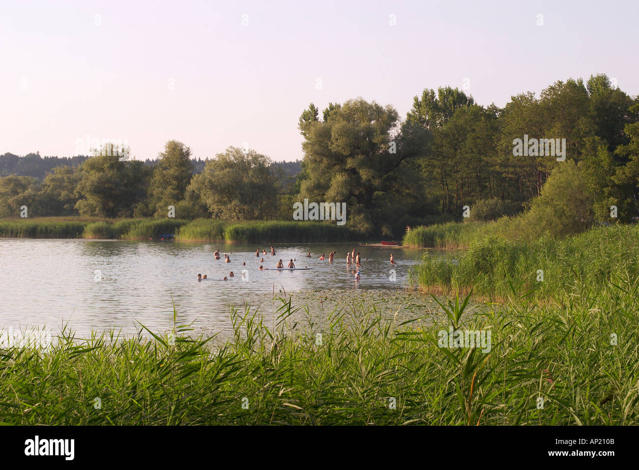lake Simssee in Chiemgau Upper Bavaria Stock Photo - Alamy