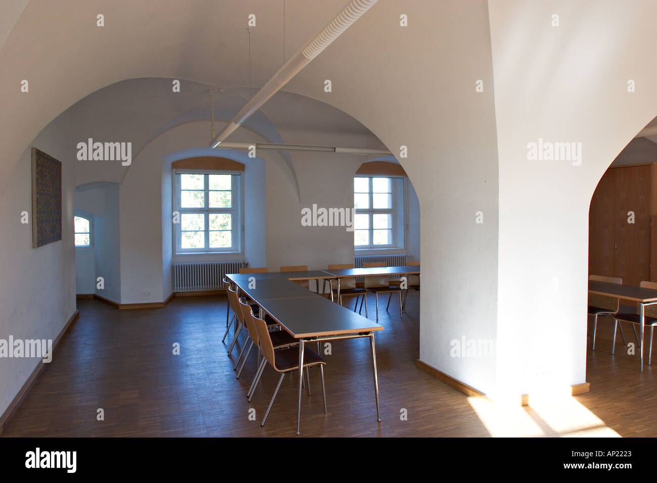 assembly room in the youth hostel in Castle Oberhaus in Passau Lower ...