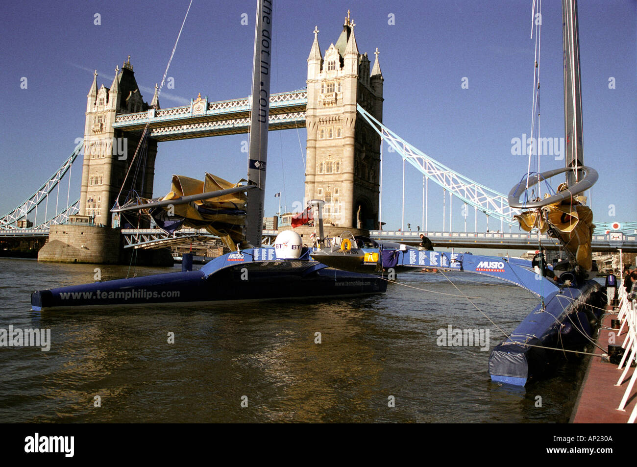 Team Philips catamaran Stock Photo - Alamy