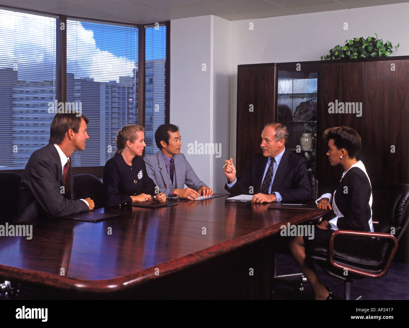 Business meeting in executive office Stock Photo - Alamy